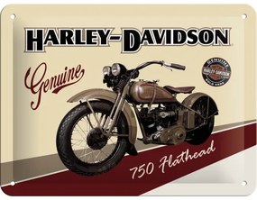 Postershop Plechová cedule - Harley-Davidson Flathead 15x20 cm