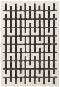 Tribeca Design Kusový koberec Baymax Charcoal Ivory Junction Rozměry: 120x170 cm