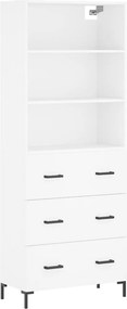 Skříň highboard bílá 69,5 x 34 x 180 cm kompozitní dřevo 3189381
