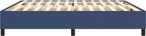 Rám postele s boxspringem modrý 200 x 200 cm textil 3120892