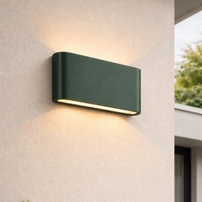 Moderní venkovní nástěnné svítidlo tmavě zelené 17,5 cm vč. LED IP65 - Batt