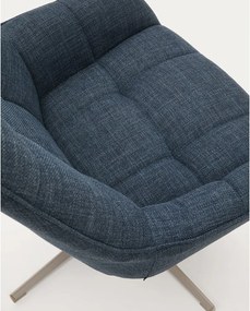Otočné křeslo šedomodré Jaspe – Kave Home