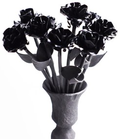 Bouquet of small Celtic roses - black - 9