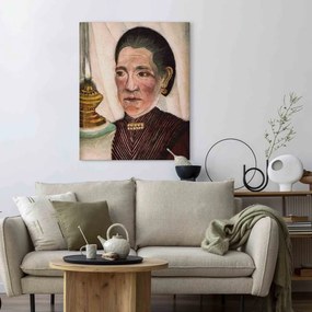 Reprodukce obrazu Portrét umělcovy druhé ženy s lampou