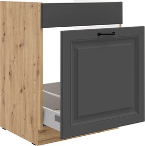 STILO gr | dolní skříňka 60 ZL 1S dřezová | 60 cm | PREMIUM BOX | artisan/grafit