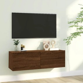 TV skříňka hnědý dub 100 x 30 x 30 cm kompozitní dřevo - Default Title