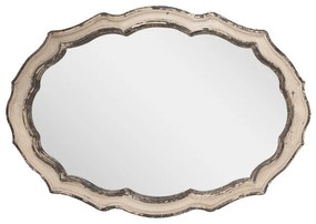 Šedobéžové antik nástěnné zrcadlo s odřením Billy - 52*3*75 cm