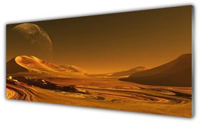 akrylový obraz Poušť Vesmír Krajina 125x50 cm