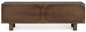 BIZZOTTO Dřevěný TV stolek HEMMING hnědý 55x170 cm 0747471