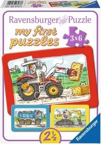 Ravensburger Stavební práce - 3x6 dílků / od 2 let