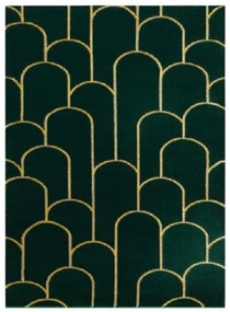 Dywany Łuszczów, Kusový koberec Emerald 1021 green and gold, 120x170, zelená, kancelář