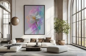 Jemná aura - obraz - Orchidej v barevném kouři 51 - 70 x 100 cm - 1 149 Kč