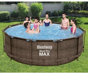 Bestway Bazénový set Steel Pro MAX Deluxe Series kruhový 366 x 100 cm