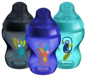 Tommee Tippee Kojenecká láhev C2N Jungle 260 ml 3 ks 0 m+ Blue