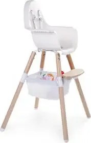 Childhome Košík pod židličku Evolu 2 White / 24 x 24 x 15 cm