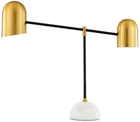 Zlatá kovová stolní lampa Nova Luce Nela
