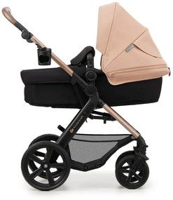 KINDERKRAFT - Kombinovaný kočárek 3v1 MOOV 2 Sand beige + autosedačka MINK PRO