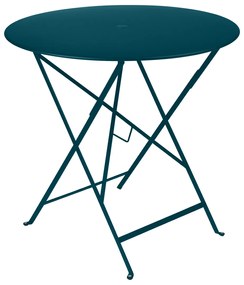 OnaDnes -20% Modrý kovový skládací stůl Fermob Bistro Ø 77 cm