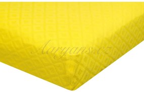 Aaryans žakárové prostěradlo žluté Rozměry: 140x200 cm