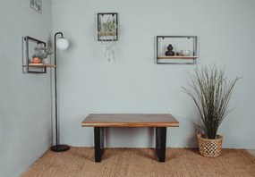 Wudboys Konferenční stolek NATU Barva kovu: Bílá, Dřevo: Dub, Rozměr: 1200X600, moderní skandinávský styl