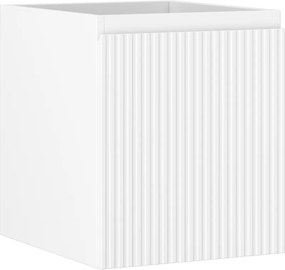 Mexen Rivel, koupelnová skříňka 40 cm, 1 zásuvka, drážkovaná, bílá matná, 91A20-04047-1-BF01