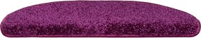 Schodové rohože 15 ks 65 x 21 x 4 cm fialové půlkulaté velké 133905