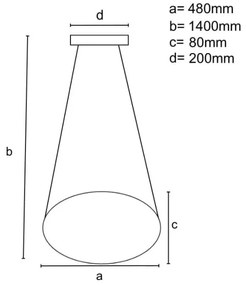 LED Stmívatelný lustr na lanku LED/65W/230V 3000-6500K šedá + dálkové ovládání