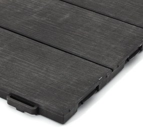 Plastová dlažba Linea Marte 56,3 x 56,3 x 1,3 cm, tmavě hnědá