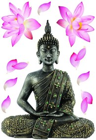 Samolepicí dekorace Budda SM 3447 - 65 x 42,5 cm