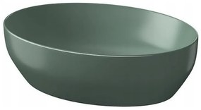 Cersanit Larga, umyvadlo na desku 50,5x38,5x13,5 cm, zelená matná, K677-054