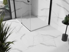 Mexen Stone+, obdélníková vanička z minerálního kompozitu 140 x 80 cm, bílá, 44108014