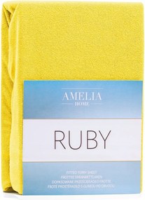 Ameliahome Ruby Prostěradlo Žlutý Styl Klasický Mat -200-220x200- Žlutá