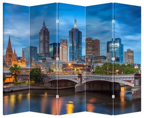 Paraván - Město Melbourne (210x170 cm)