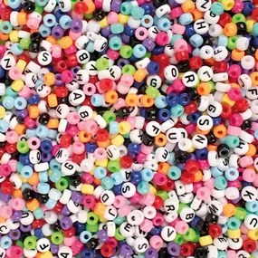 PLAYBOX Korálky v tubě Mix tvarů / 650 ks / Plast