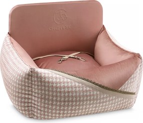 OH Charlie Autosedačka pro psy a kočky Glamour Luxury Pink Velikost: S