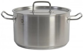 Kastrol metalac, hluboký kastrol s poklicí 26 cm, 8 l, inox professional