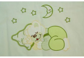 Scarlett Dětské povlečení 2dílné Měsíček - zelené 100 x 135 cm