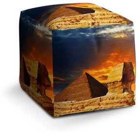 Sablio Taburet Cube Pyramidy: 40x40x40 cm