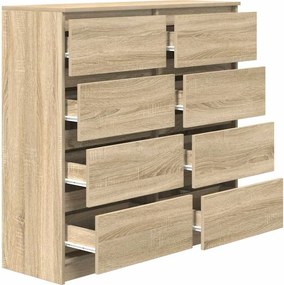 Příborník dub sonoma 100x35x99 cm kompozitní dřevo 3328491