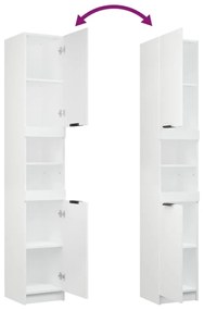 Koupelnová skříňka bílá 32 x 34 x 188,5 cm kompozitní dřevo - Default Title
