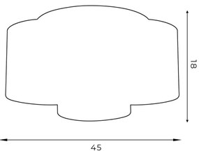 Lustr přisazený ARDEN 3xE27/60W/230V černá/bílá