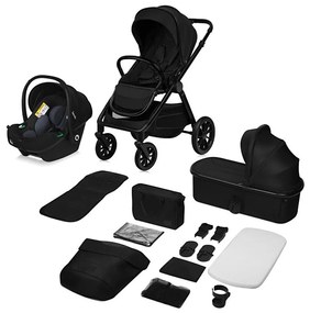 Lionelo - Kombinovaný kočárek 3v1 LAYLA Black Onyx 5903771709620