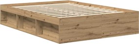 Rám postele bez matrace Řemeslnický dub Dřevěné konstrukce 3328835