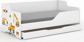 Wooden Toys Dětská postel LILU 160x80 STAVBA – boční lišty