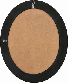 Nástěnné zrcadlo barokní styl 50 x 60 cm černé 320351