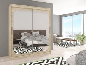 ADRK Furniture Posuvná skříň s zrcadlem ARIZONA 180 SW-ARI-S-180+A332