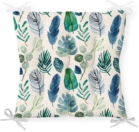 Podsedák na židli Minimalist Cushion Covers Navy Flower, 40 x 40 cm