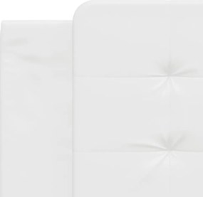 Postel s matrací Zadar bílá 180 x 200 cm umělá kůže 3208881