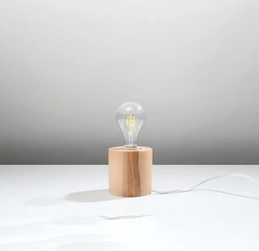 Sollux Lighting Stolní lampa SALGADO dřevo