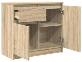 Komoda, 1 zásuvka, 2 dvířka, dřevo, dub sonoma, NoBi TALISA